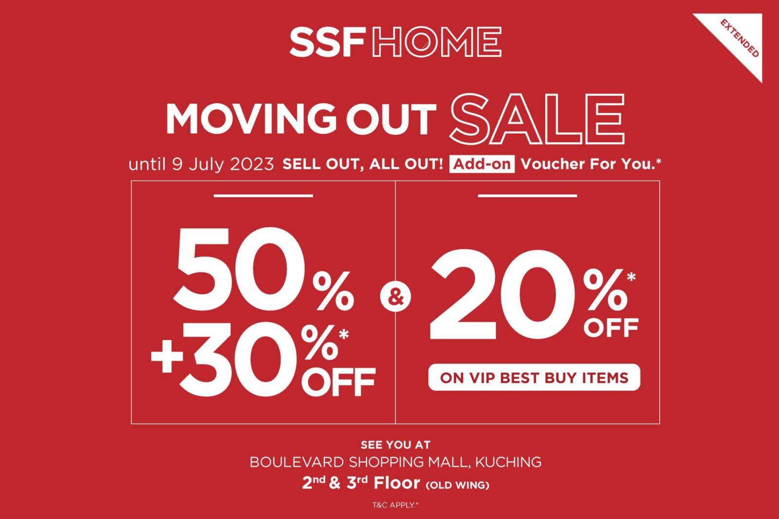 Moving Out Sale Extended @ SSFHOME Boulevard, Kuching - SSFHOME